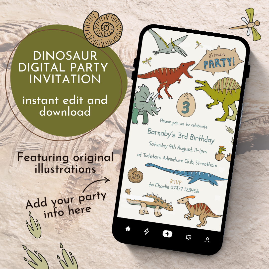 Kids Party invites | Paper & Digital– Fearless Flamingo