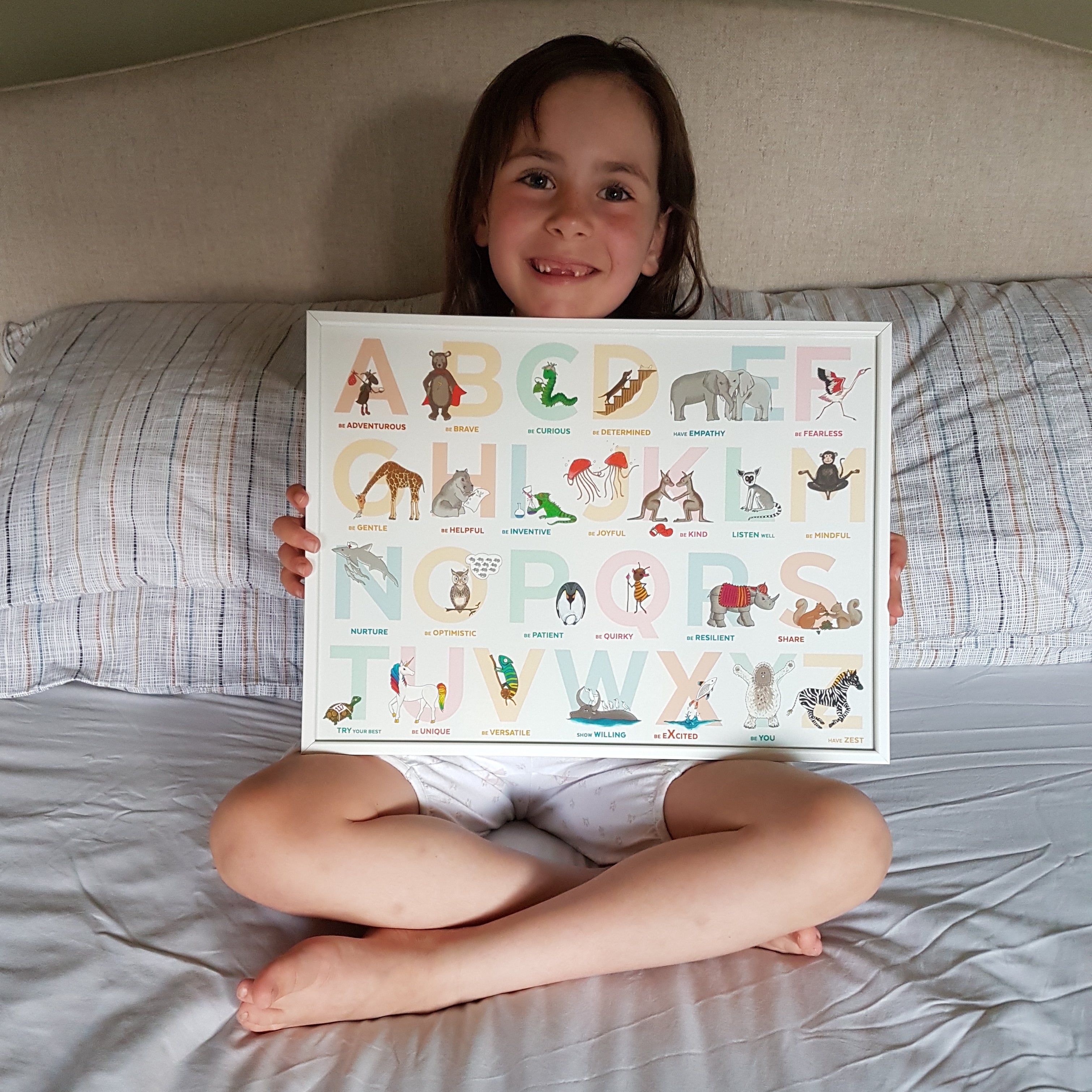 The Original A to Z animal Alphabet of Emotions print - Landscape ...